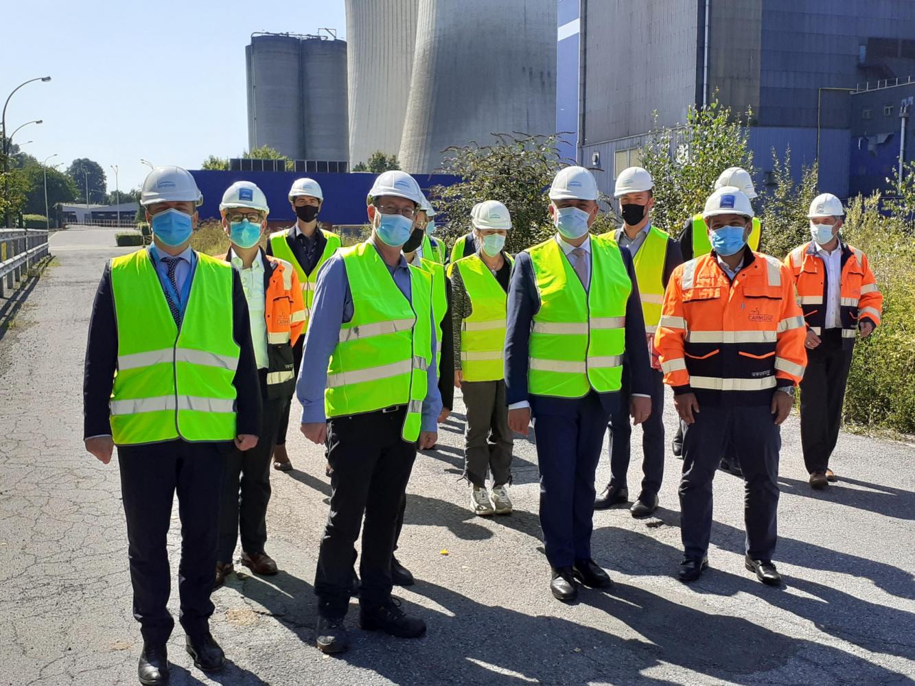 Minister Borsus visits the future Columbus site of Amercoeur | Carmeuse